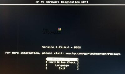 Using HP PC Hardware Diagnostics UEFI on Windows 11/10