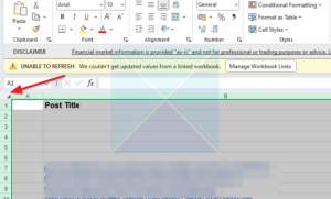 How to stop or hide Text Overflow in Excel