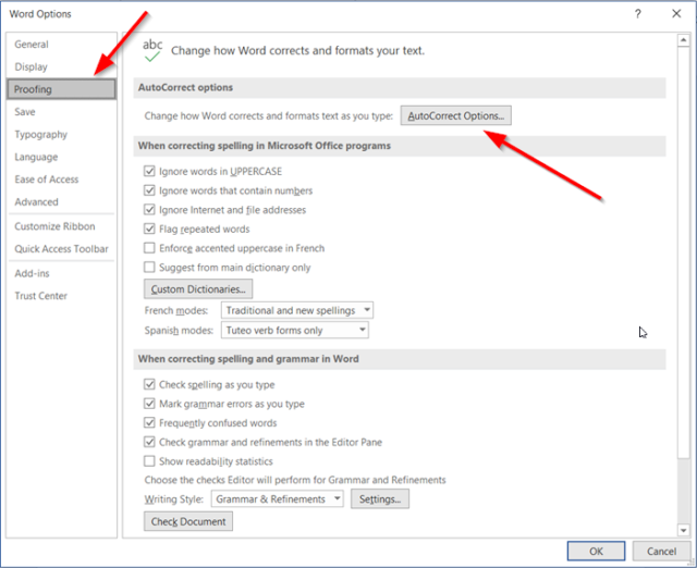 How to change Straight Quotes to Smart Quotes in Office apps
