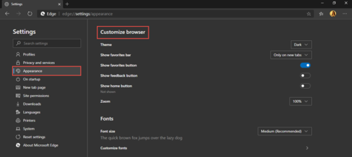 How To Customize Microsoft Edge Browser In Windows 11