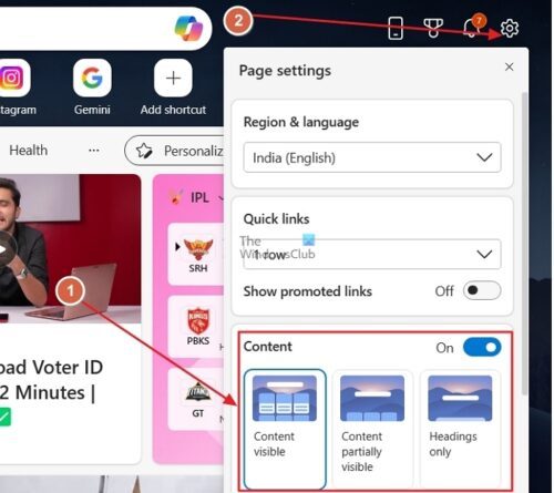 How to personalize Microsoft Edge New Tab page