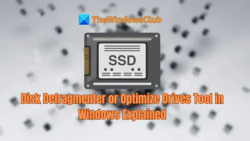 Optimize Drives Tool shows Never Run or Optimization not available Optimize Drives Tool shows Never Run or Optimization not available
