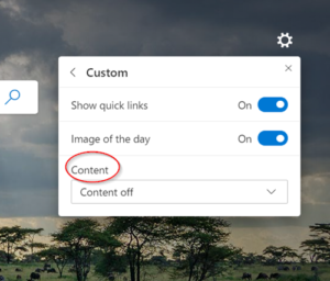 How to change Content Visibility in Microsoft Edge browser