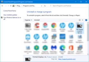 HP Display Control Service needs to be updated