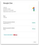 How to change or cancel Google One subscription