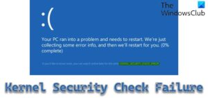 Kernel Security Check Failure error in Windows 11/10