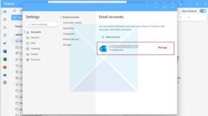 How to remove an Email Account from Outlook app in Windows 11