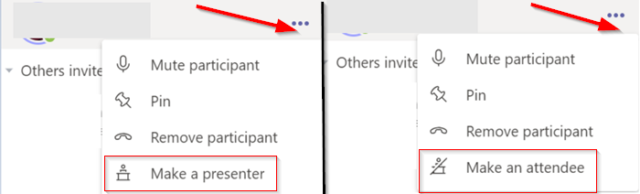 How to change the role of a participant in Microsoft Teams Meeting 2025