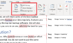 How to use Review Feature to track changes in Word documents