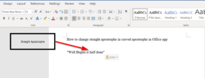 How to change Straight Quotes to Smart Quotes in Office apps