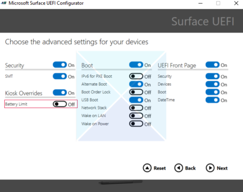 How to Enable or Disable Battery Limit in Surface devices