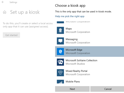 How to set up Kiosk Mode with Microsoft Edge