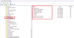 Enable & configure PIN Complexity Group Policy in Windows 11/10