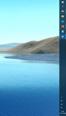 How to change the Taskbar Location in Windows 10