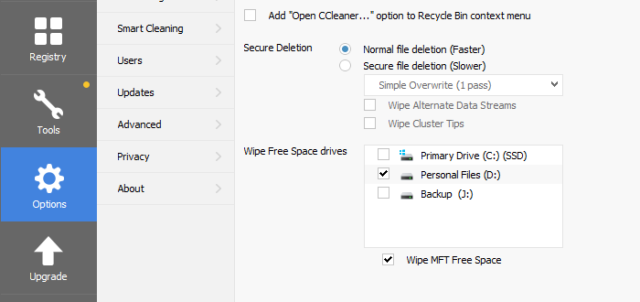Wipe Hard Disk and MFT clean to prevent recovery of deleted files