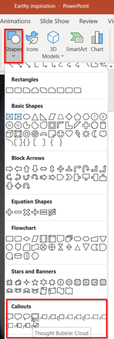 How to add a Callout in PowerPoint Slide