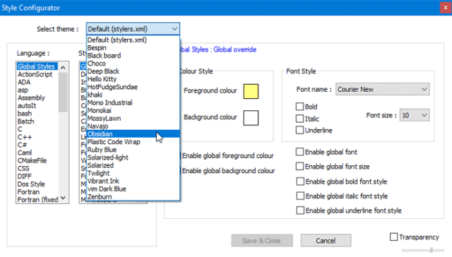 Dark Mode Black Notepad for Windows 11