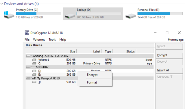 DiskCryptor is a powerful Disk Encryption software for Windows PC