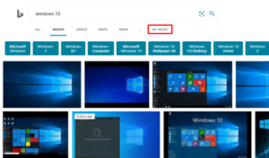 Ceate Bing Search Result Collections using My Collections feature