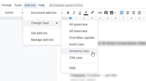 How to change the Case of Text in Word and Google Sheets