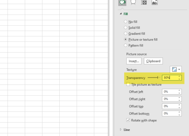 How to print the Background Image in Excel