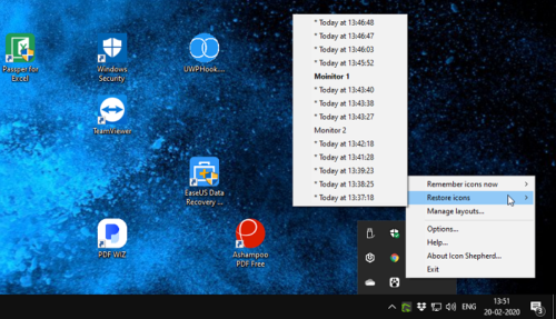 Keep Desktop Icons from moving when undocking Windows 11/10