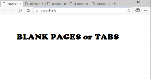 How to open a Blank Tab or Page when you launch Edge browser
