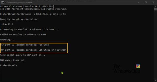 How to use Port Query Tool (PortQry.exe) in Windows 11