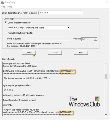 How to use Port Query Tool (PortQry.exe) in Windows 11