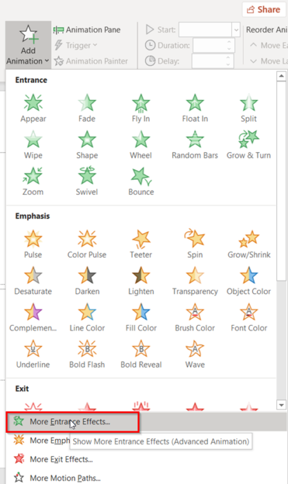 How to add Rolling Credits in PowerPoint presentation