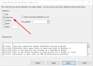 How to split one column into multiple columns in Excel
