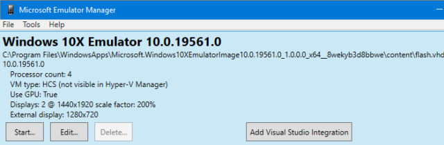 How to install Windows 10X Emulator on Windows 10 2025