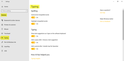 Windows 10 Devices Settings: Change Printers, Bluetooth, etc, settings