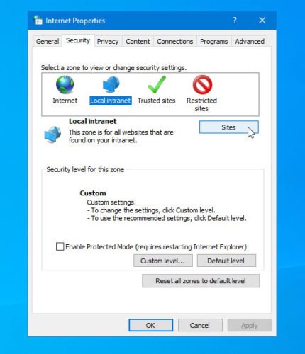 Computer has been incorrectly detected as being outside domain network