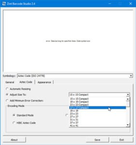 Zint Barcode Studio : Free barcode and QR code generator software