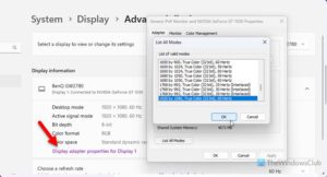 Adjust your Monitor for better screen resolution in Windows 11/10