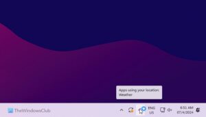 Your location has recently been accessed or is currently in use