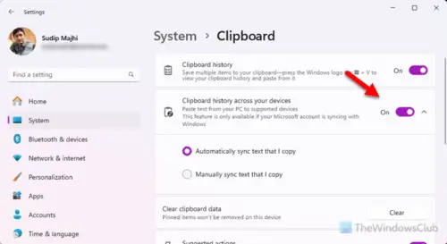 How to disable Clipboard Sync Across Devices in Windows 11/10 How to disable Clipboard Sync Across Devices in Windows 11/10