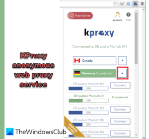 KProxy is a free anonymous web proxy service