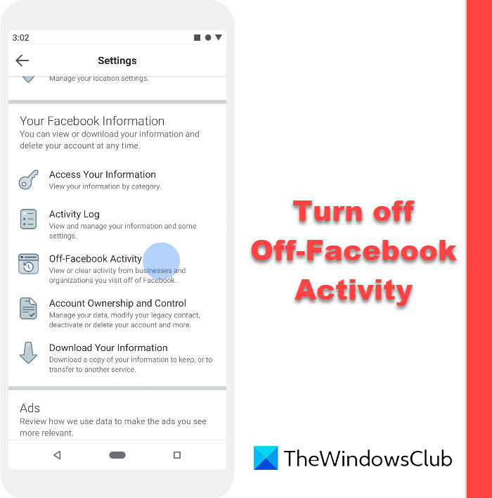 How to turn off and control Off-Facebook Activity?