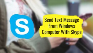 Send text message from Windows PC using Skype