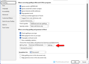 Stop Microsoft Word from marking Contractions as errors