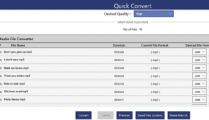 How to convert FLAC to MP3 file format using free Converters