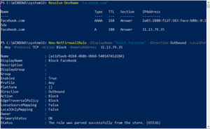 How to Block IP or a Website using PowerShell in Windows 11/10