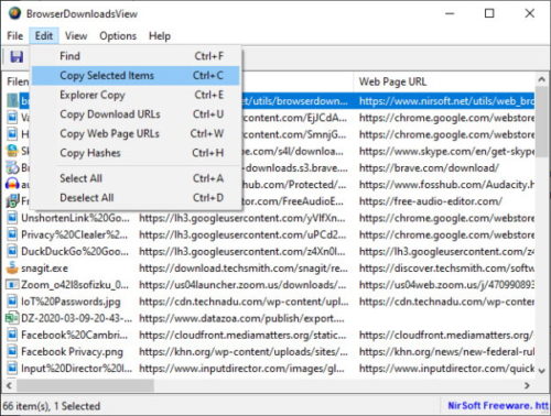 Manage your downloaded files with BrowserDownloadsView