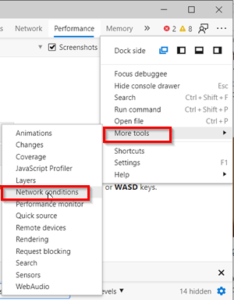 Change User Agent and Geolocation in Edge Developer Tools
