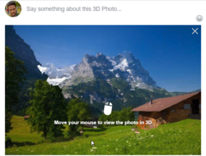 How to create and post a 3D Photo on Facebook using PC