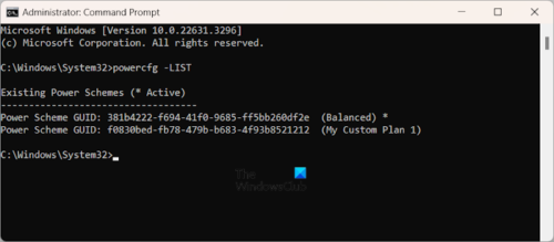 How to Backup or Restore default Power Plans in Windows 11