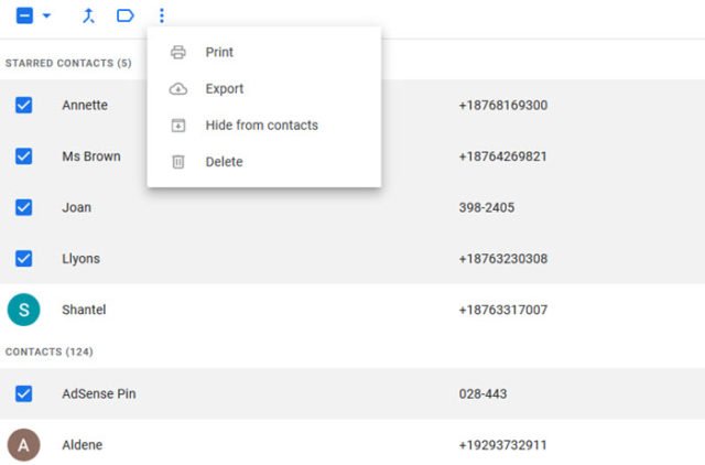 How to add and delete contacts in Google Contacts or Gmail