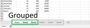 How to Group Worksheets in Excel to apply common changes